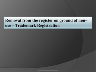 Removal of trademark from register | PPTX