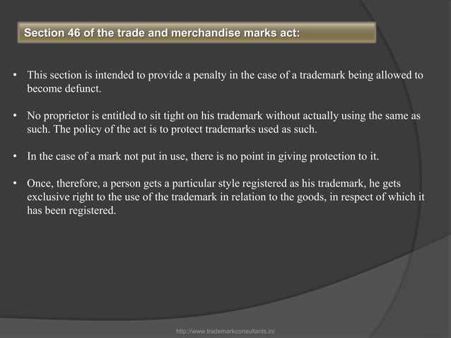 Removal of trademark from register | PPTX