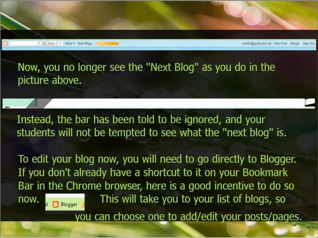Remove next blog- link | PPT