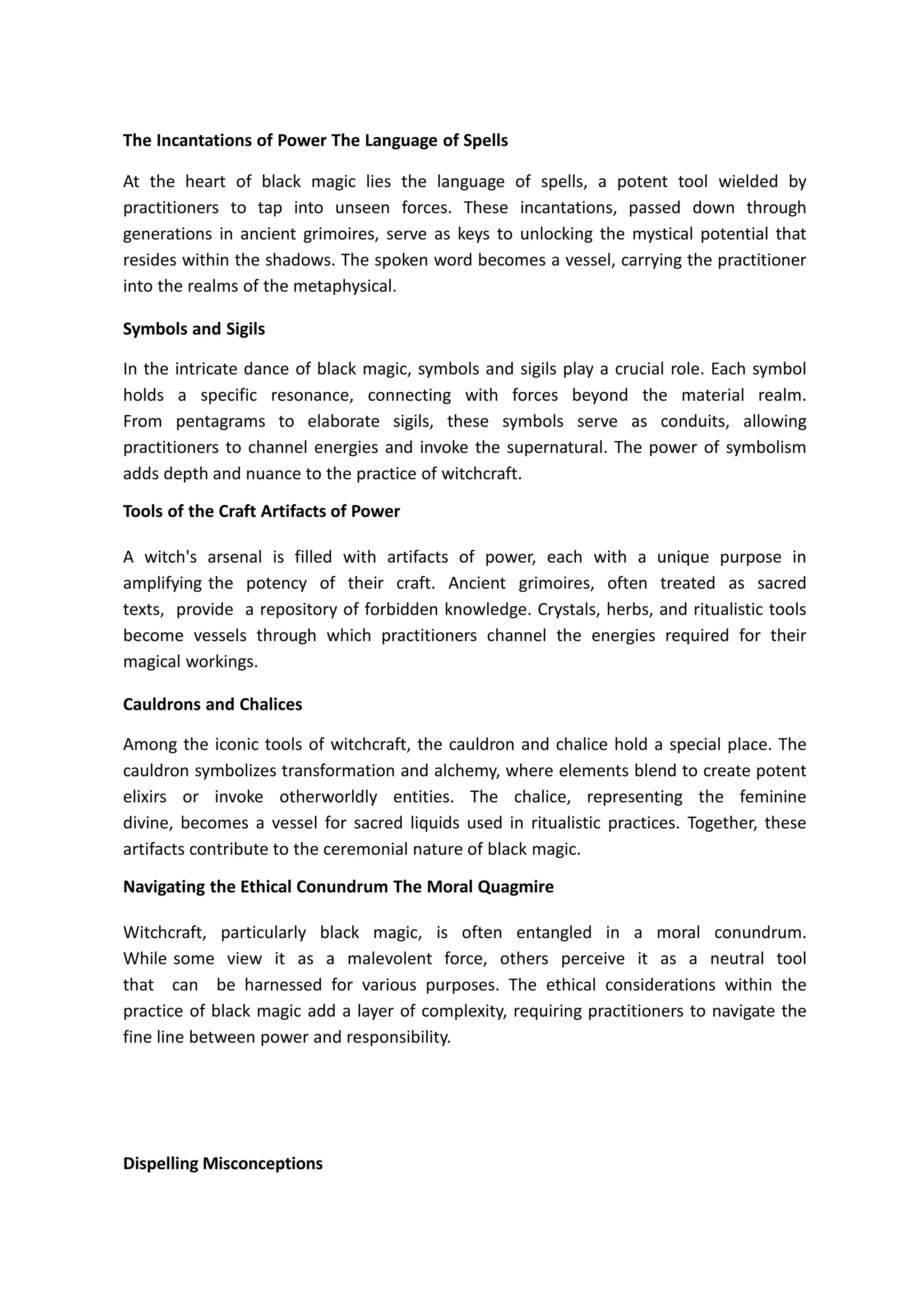 Witchcraft Unveiled: Exploring the Power and Peril of Black Magic | PPT ...