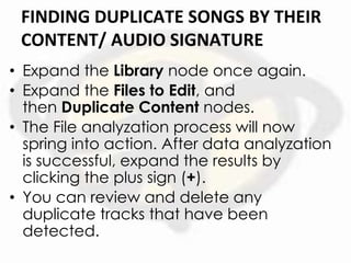 Remove MediaMonkey Duplicate Music Files | PPT
