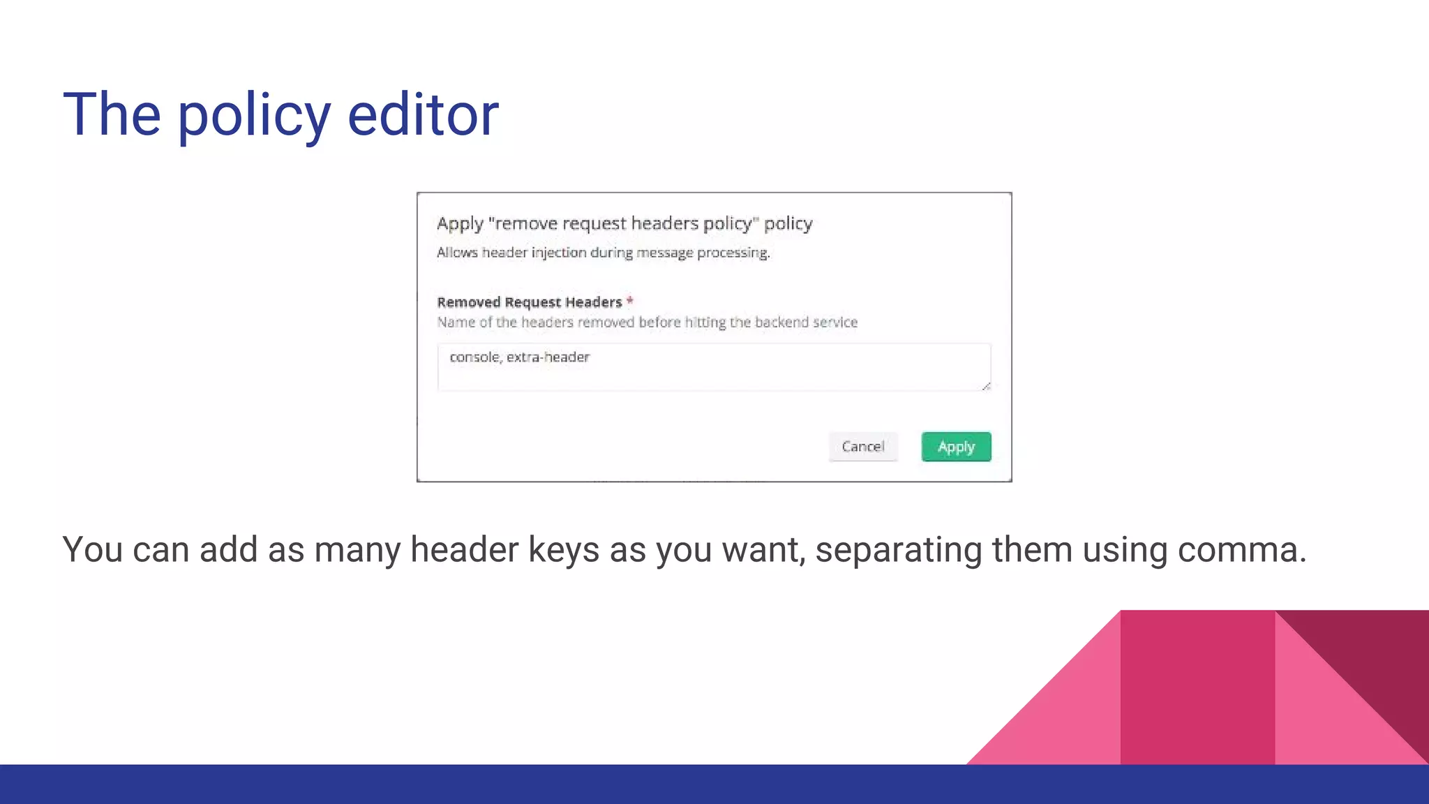 Remove request headers policy | PPT