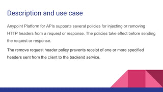 Remove request headers policy | PPT