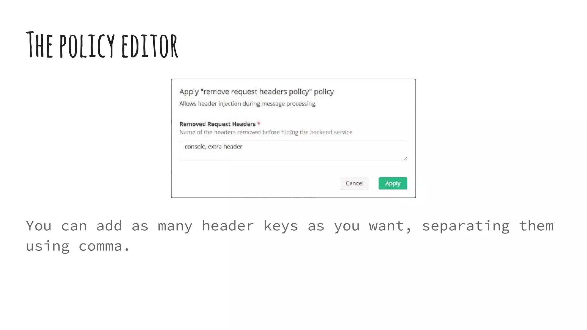 Remove response headers policy | PDF