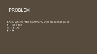 Removing ambiguity-from-cfg | PPTX