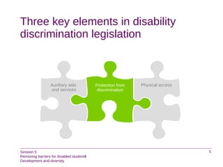 Removing Barriers For Disabled Students - Session Five | PPT