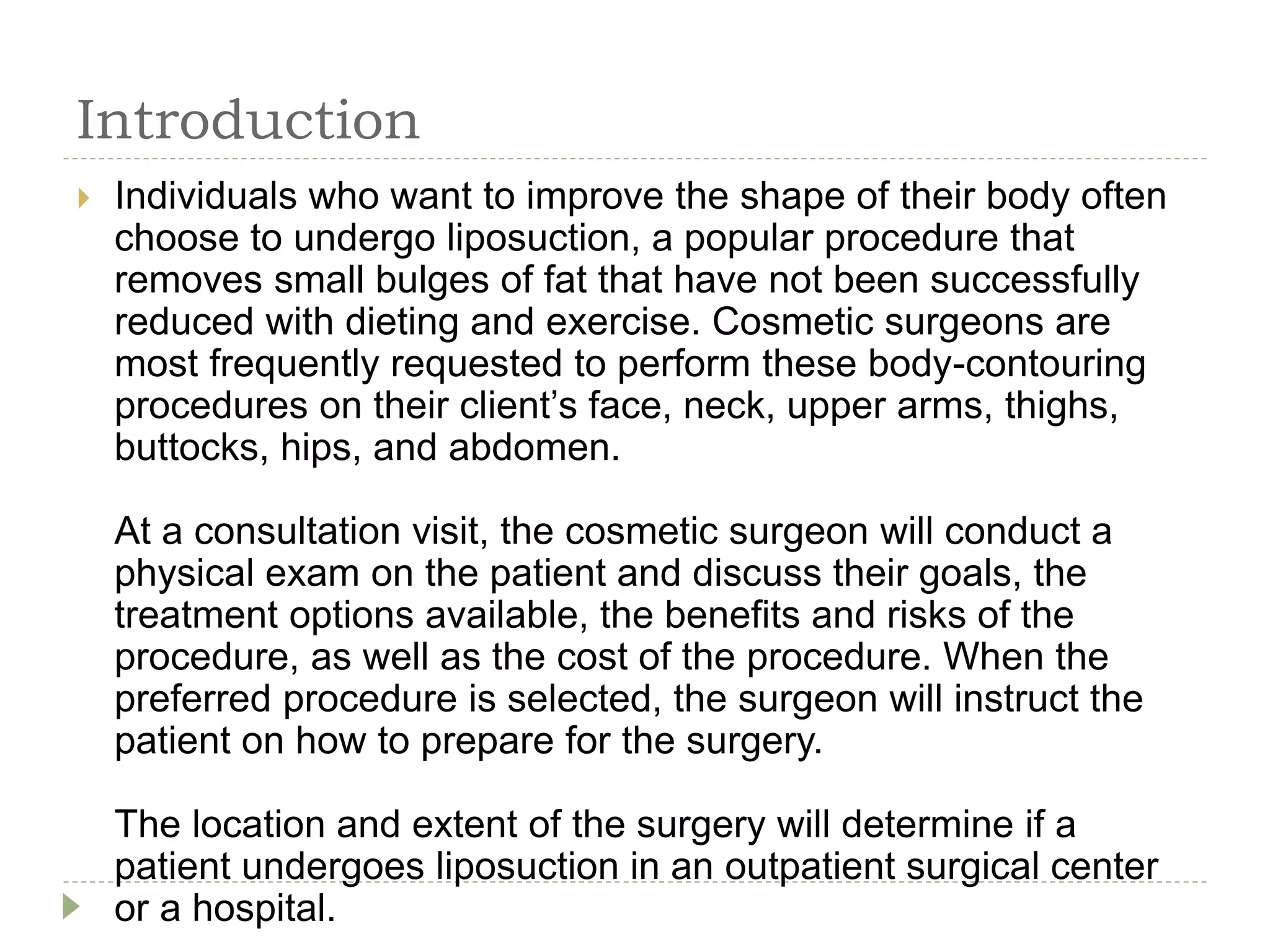 Removing Fat Deposits with Liposuction By Dr. Keith Berman | PPT