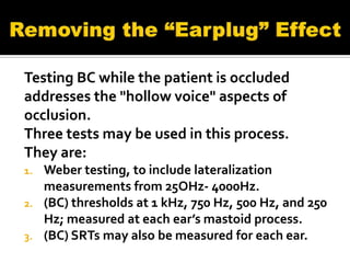 Removing the ear plug effect | PPT