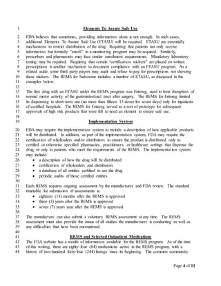 REMS in the community pharmacy - Ohio law lesson | PDF