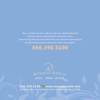 Remuda Ranch Brochure | PDF