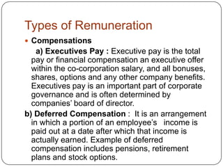 Remunerations and incentives | PPTX
