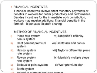 Remunerations and incentives | PPTX