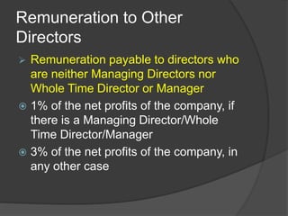 Remuneration to Managerial Personnel | PPTX | Business Accounting ...