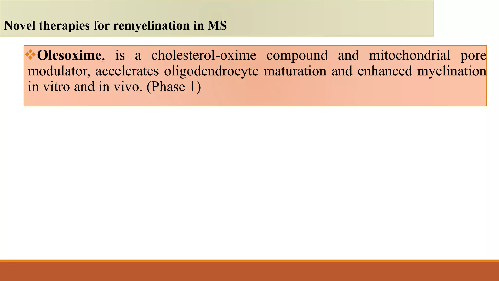Remyelination therapy in ms | PPTX