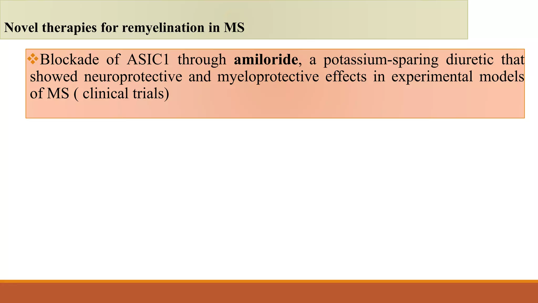 Remyelination therapy in ms | PPTX