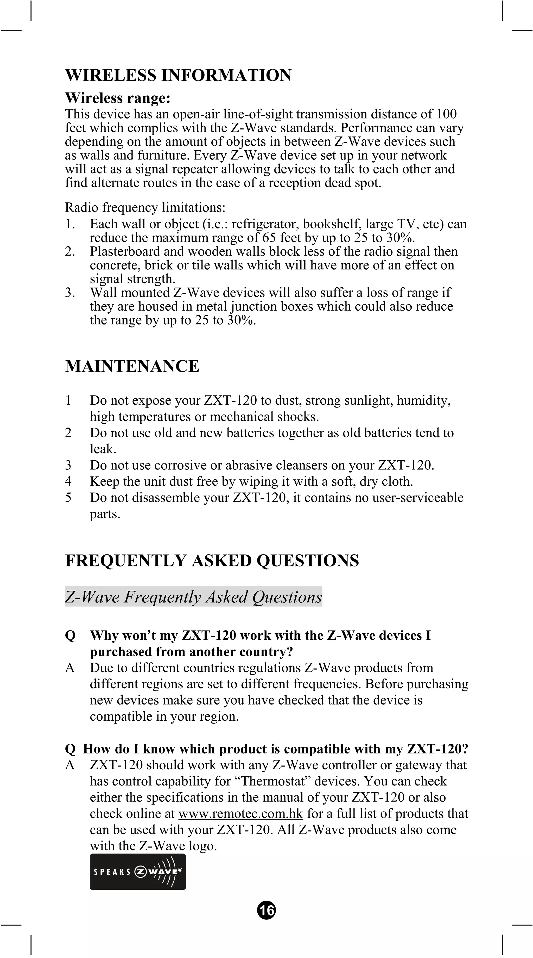 Remotec ZXT120 manual | PDF | Computer Peripherals | Computing