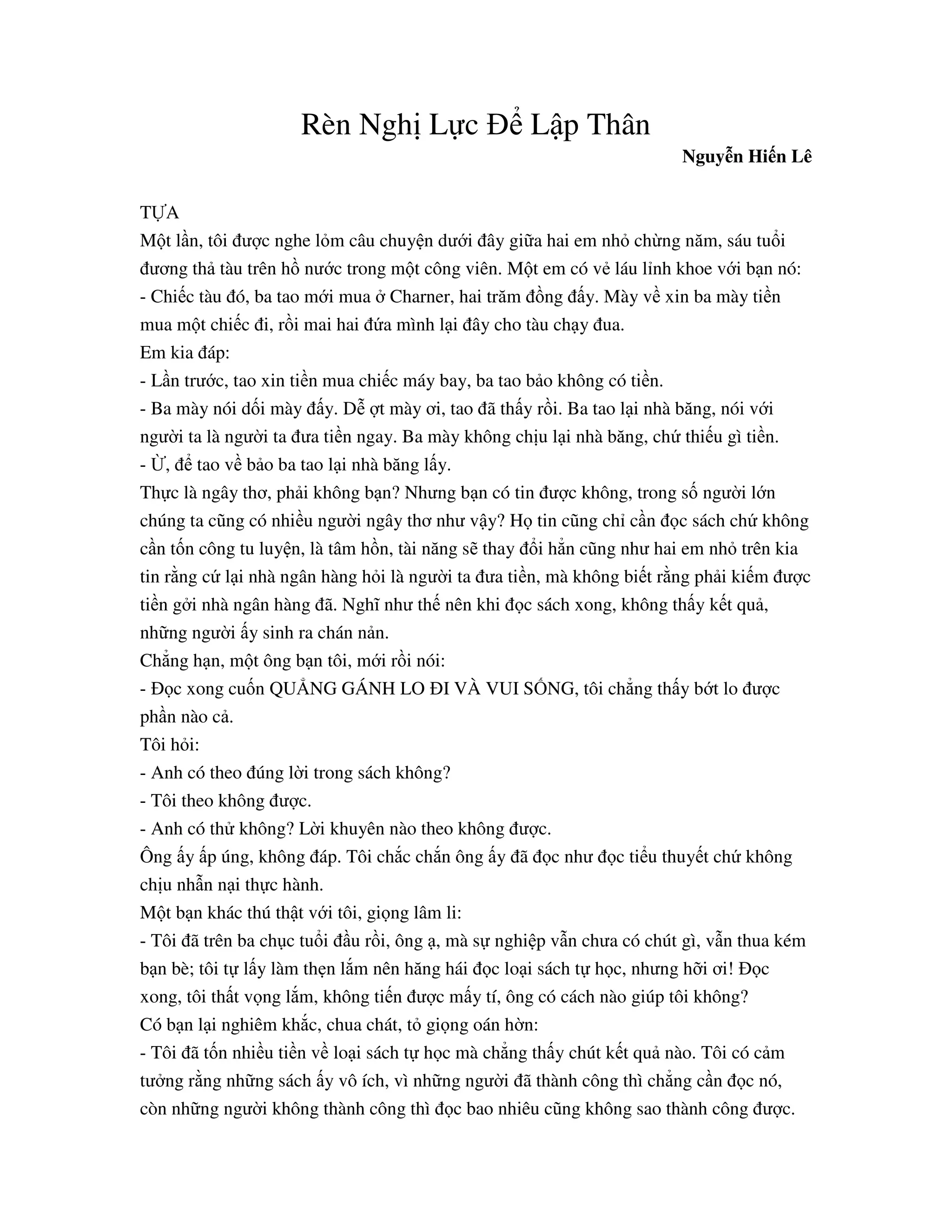 Ren nghi luc de lap than | PDF