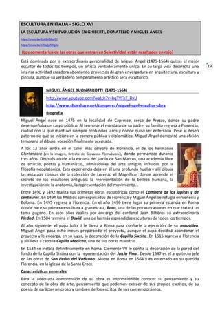 Renacimiento. Escultura | DOC