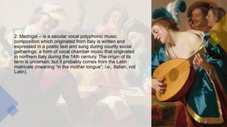 Types of Renaissance Music | PPTX | Classical Music | Music