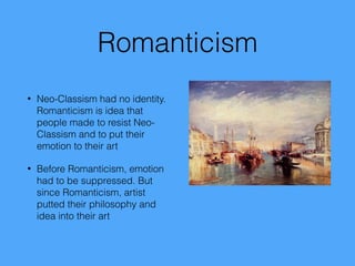 How art changed from Renaissance to Romanticism | PPT