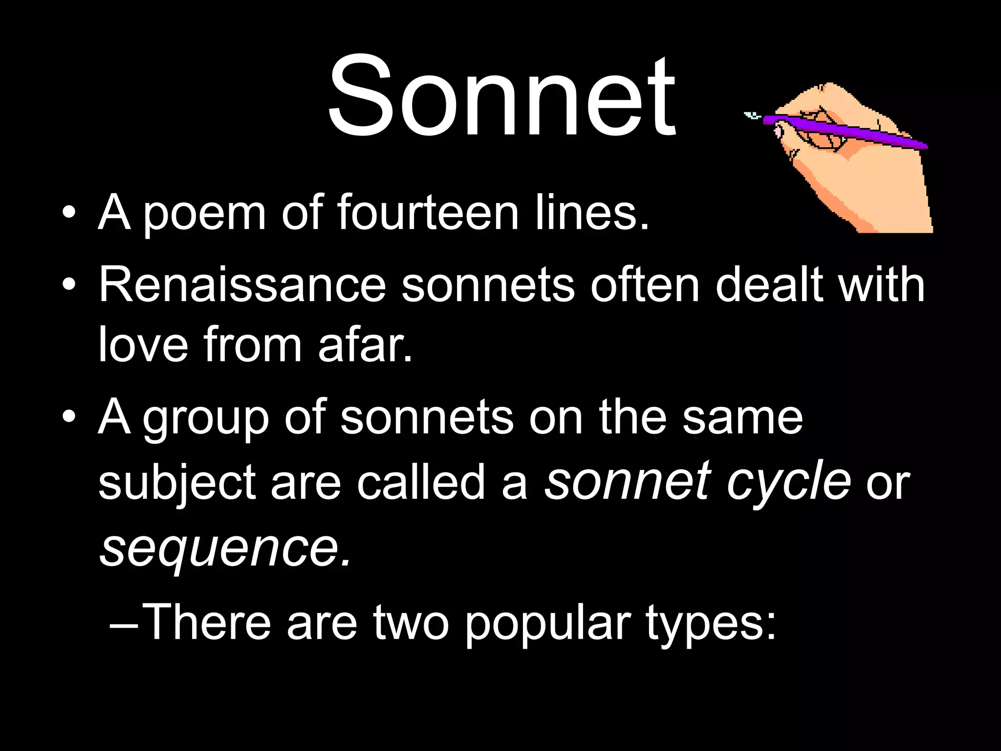 Renaissance - Thomas Wyatt - The Sonnet | PPT