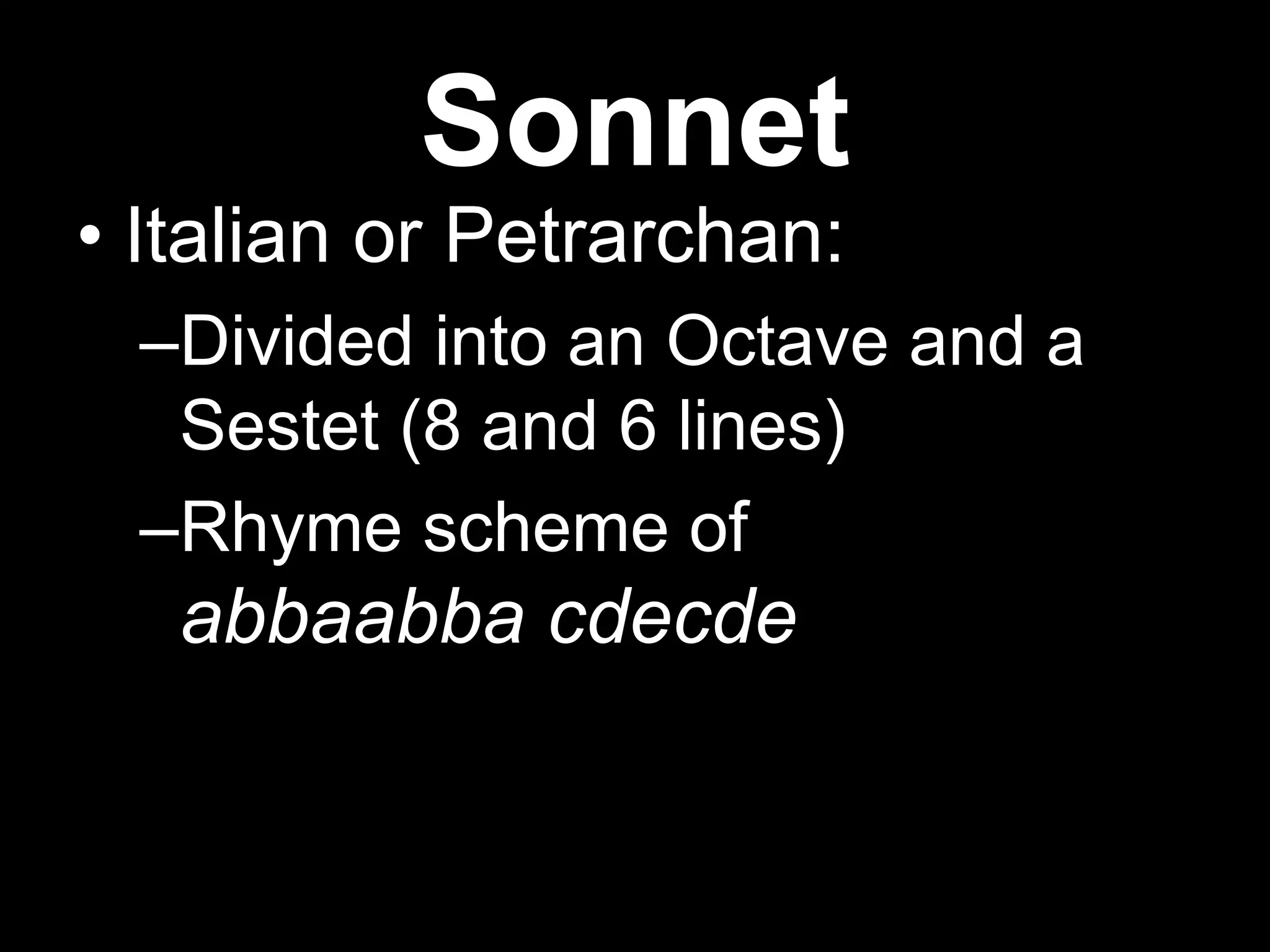 Renaissance - Thomas Wyatt - The Sonnet | PPT