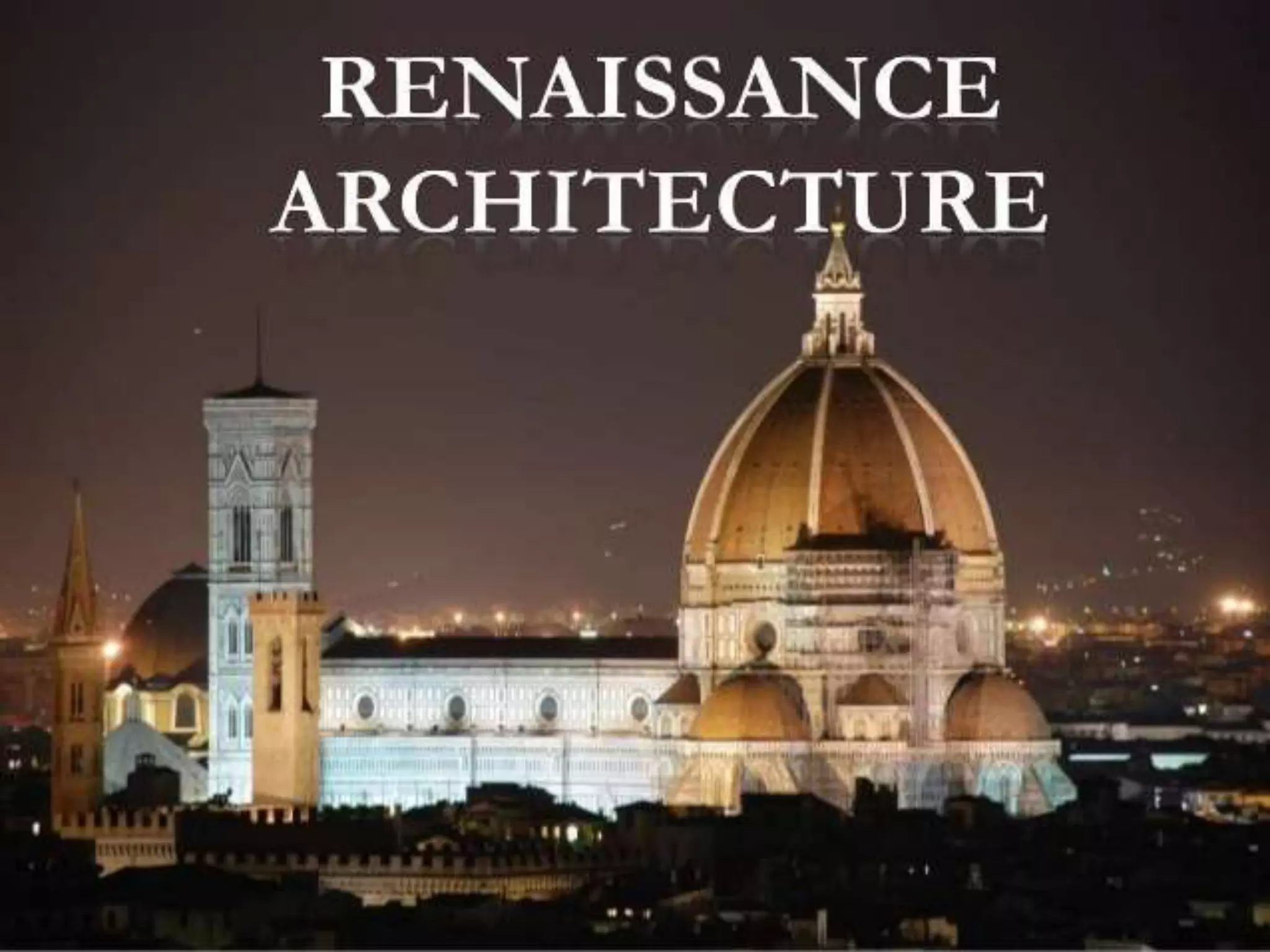 Renaissance Architecture | PPTX