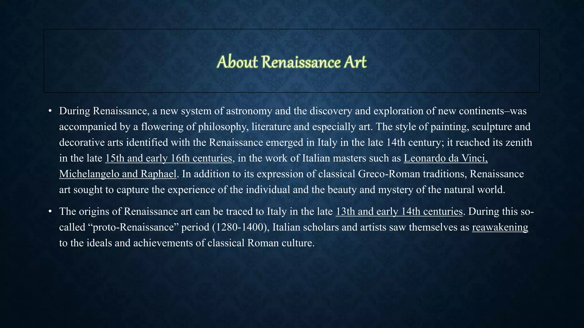 Renaissance | PPTX