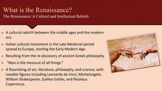 Renaissance.pptx........................ | PPTX | Design | Fine Art