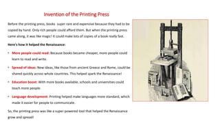 Renaissance: A Rebirth of Ideas ,Understanding the Causes | PPTX