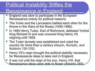 Renaissance.ppt. in history of English literature | PPT