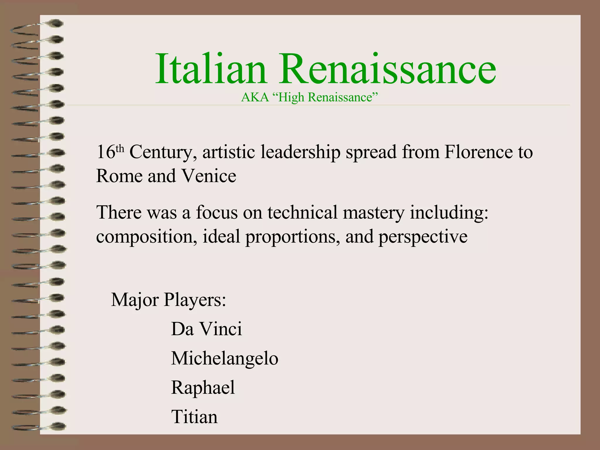 Renaissance Art To Upload | PPT