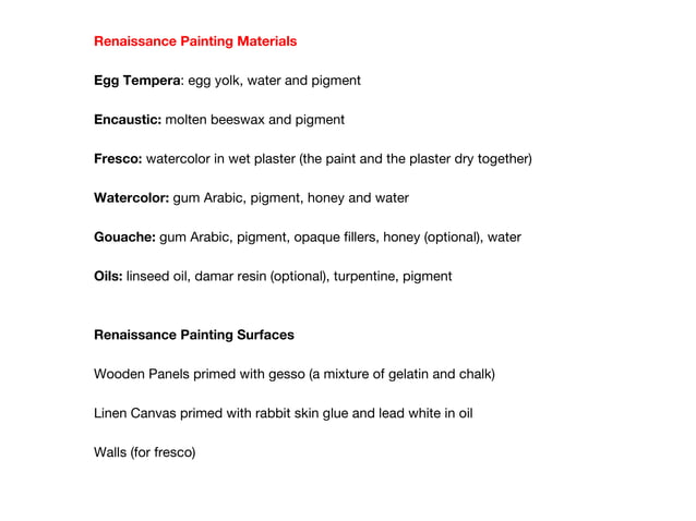 Renaissance Timeline & Materials | PPT