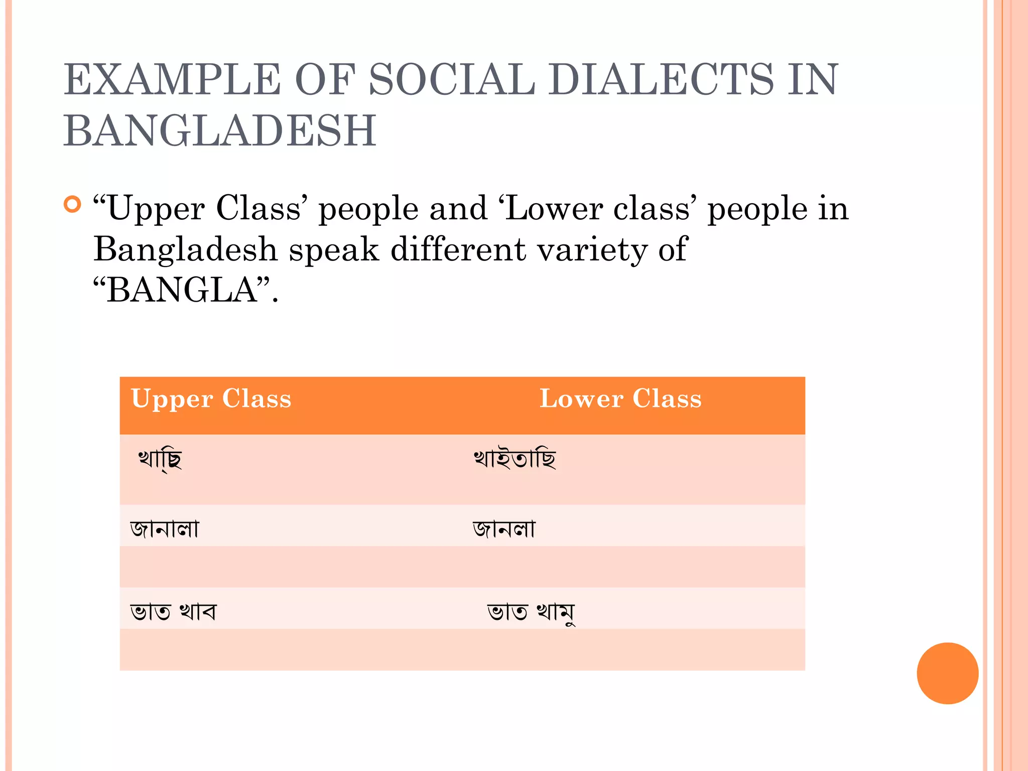 SOCIAL DIALECT | PPT