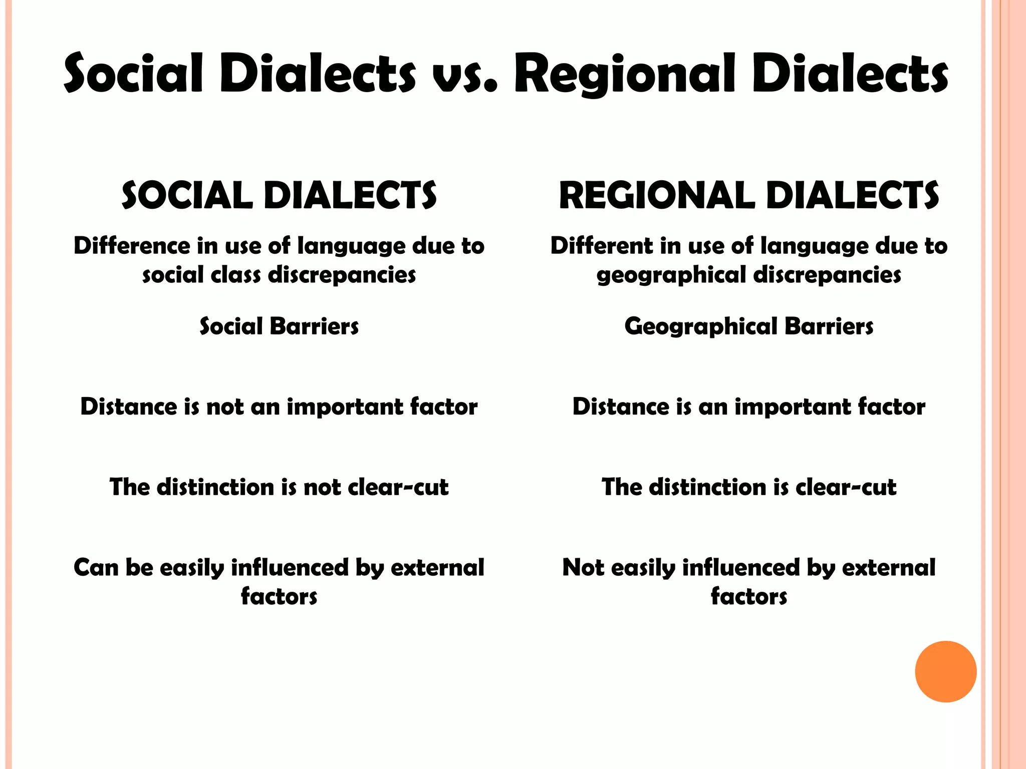 SOCIAL DIALECT | PPT