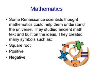 Renaissance advances | PPTX