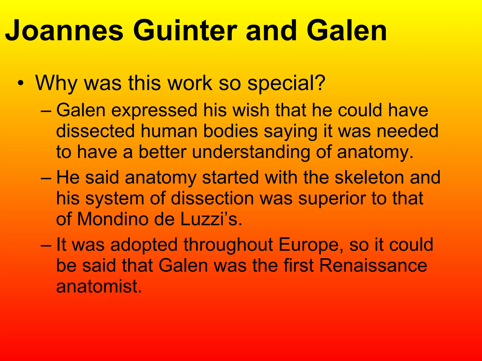 Renaissance Anatomy | PPT