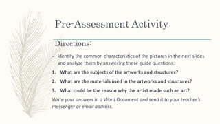 Renaissance and Baroque Arts Pre-Assessment Activity | PPTX