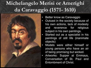 Renaissance and Baroque Artworks | PPTX