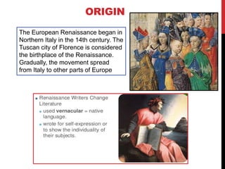 Renaissance and Elizabethan age | PPTX