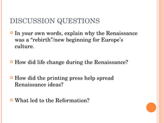 Renaissance and Reformation | PPT