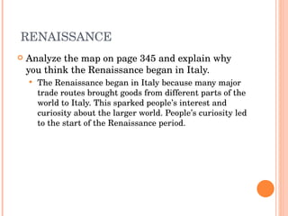 Renaissance and Reformation | PPT
