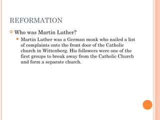 Renaissance and reformation | PPT