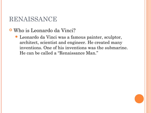 Renaissance and reformation | PPT