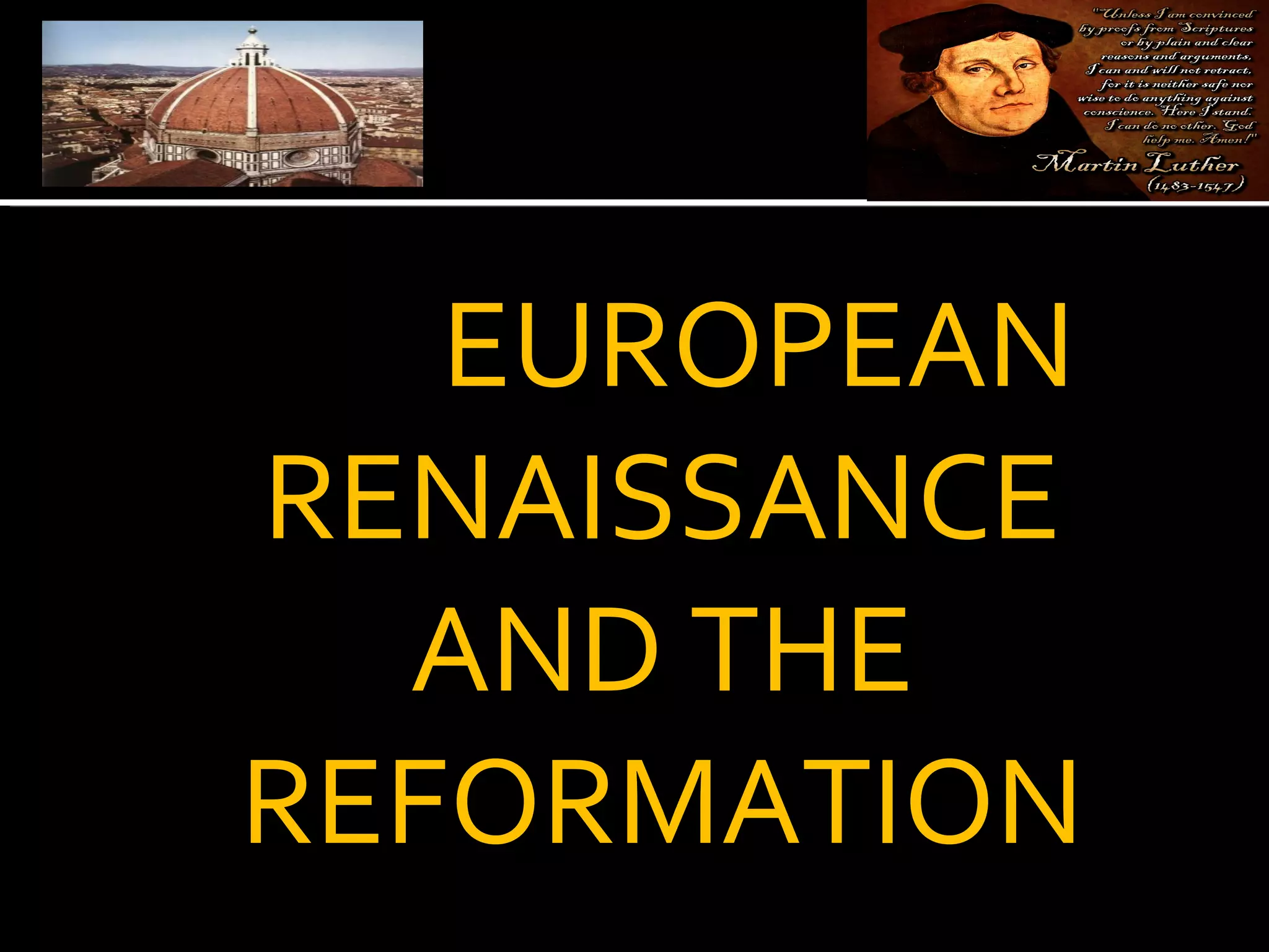 Renaissance and Reformation | PPT