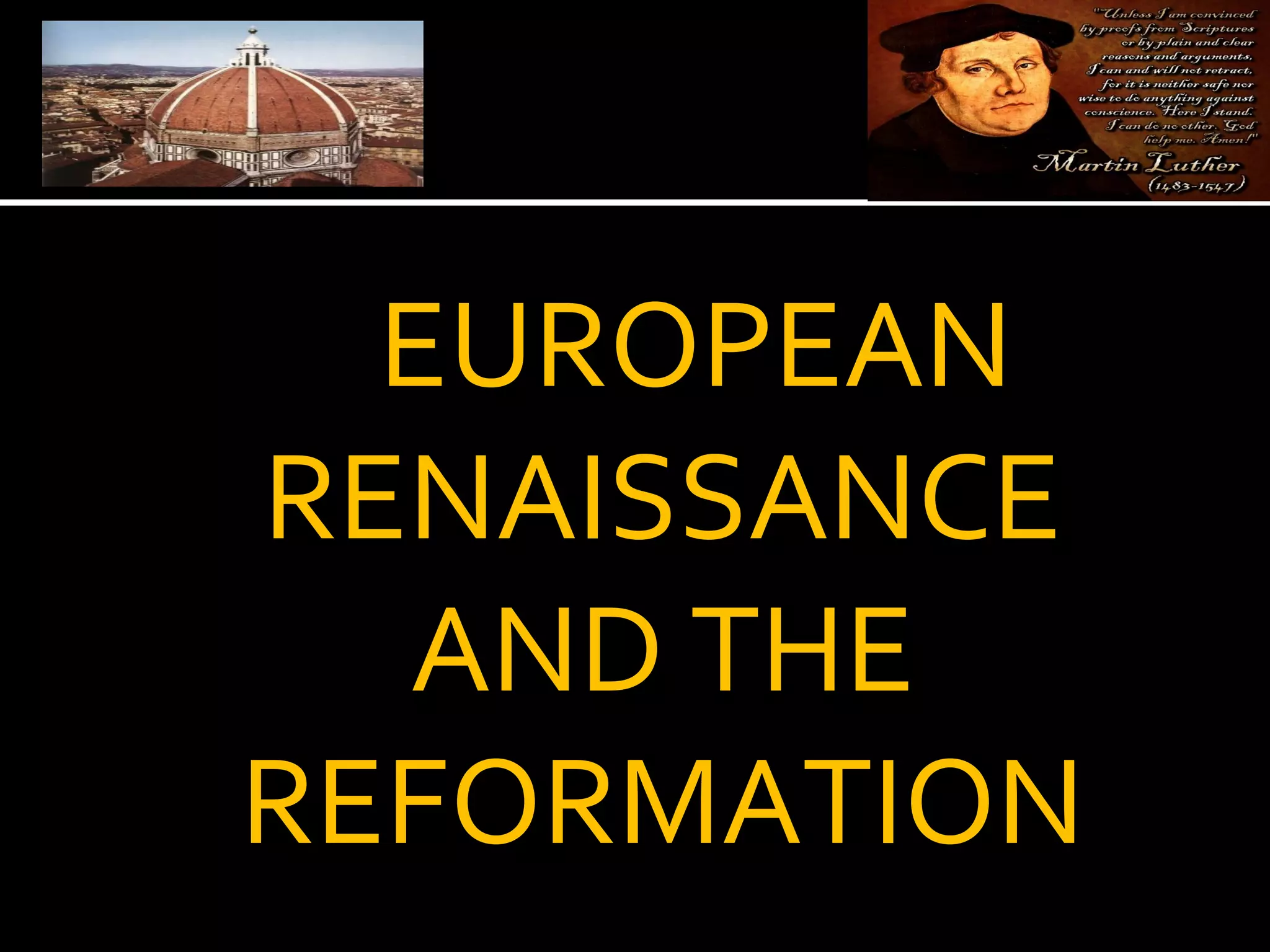 Renaissance and Reformation | PPT