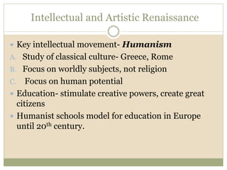 Renaissance and reformation | PPTX