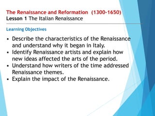 Renaissance and Reformation art pintings | PPTX