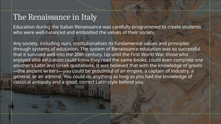 Renaissance and the Humanistic Education.pptx