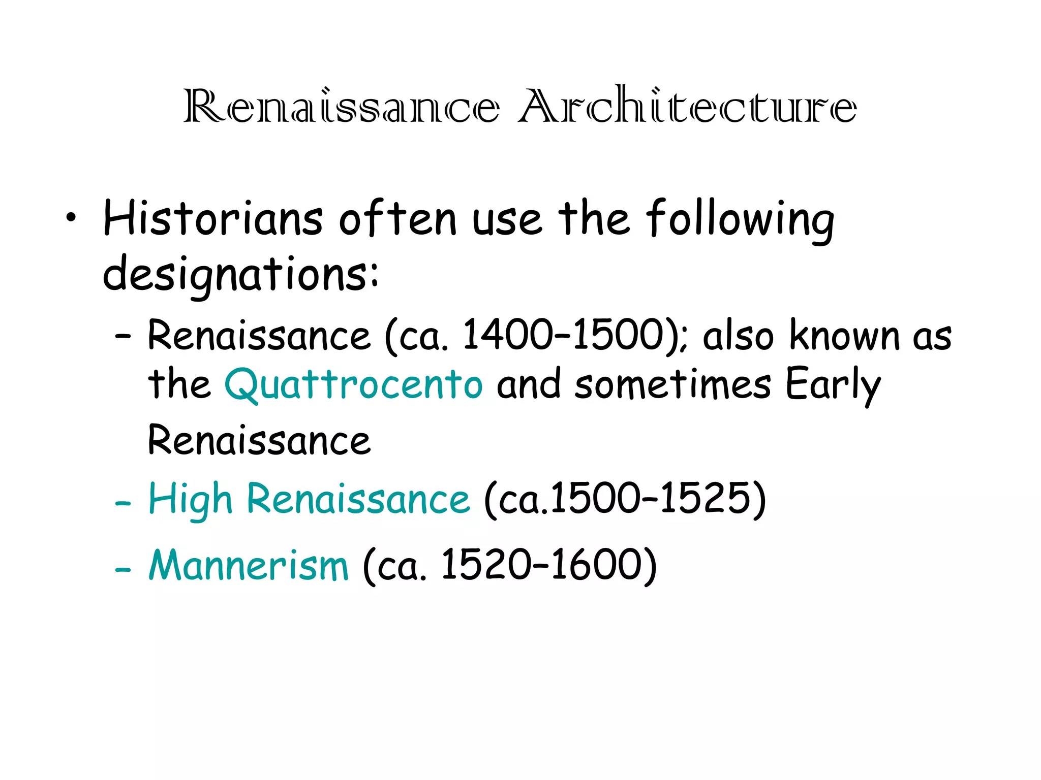 Renaissance architecture | PPT